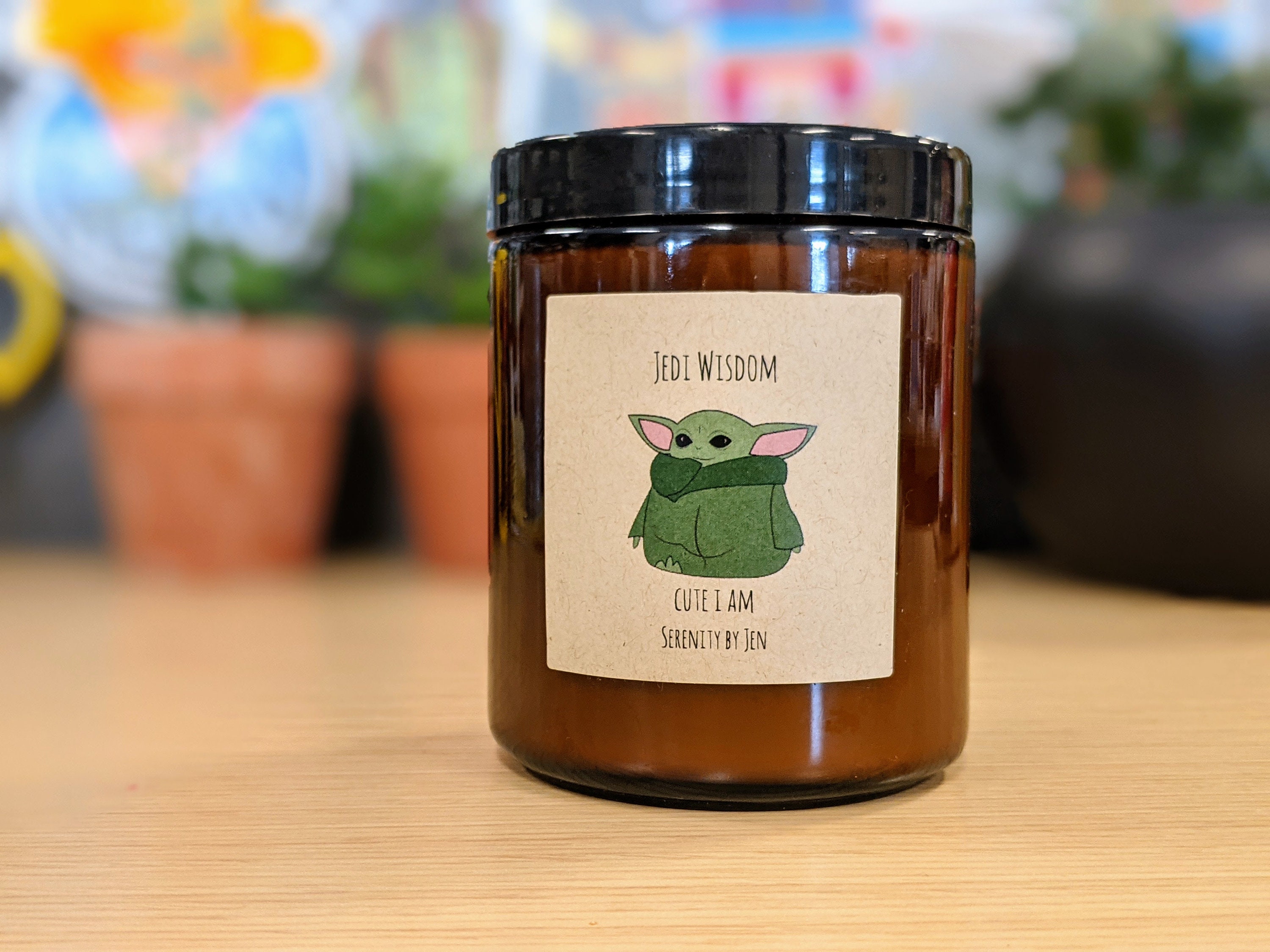 Baby Yoda Soy Candle - Etsy