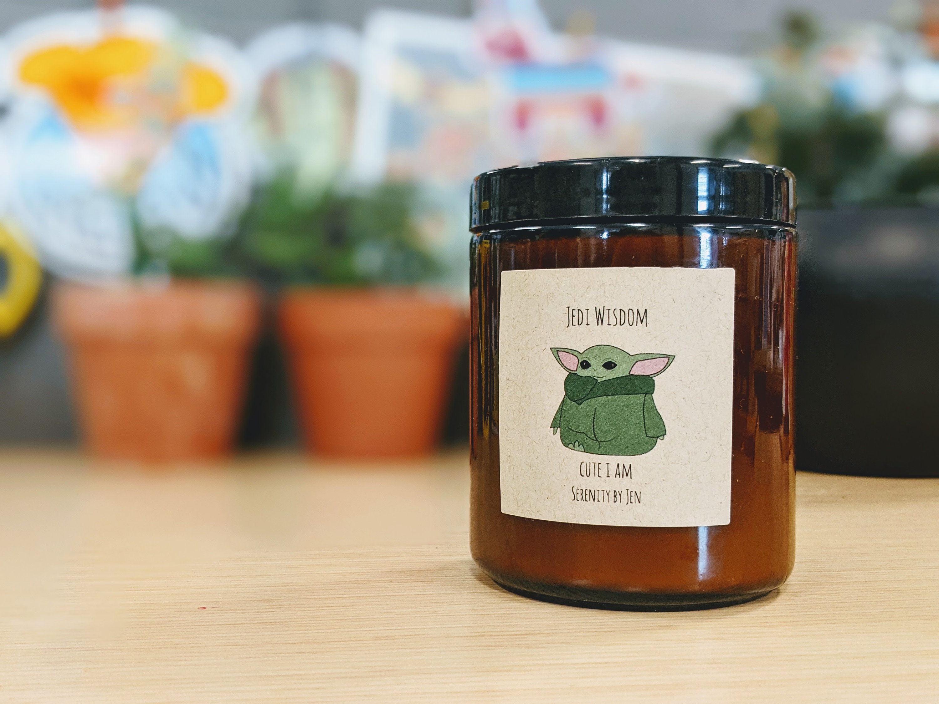 Baby Yoda Soy Candle - Etsy