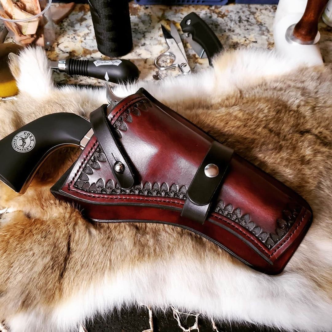Leather Pistol Holster "rider" - Etsy