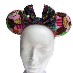Cupcake Mouse Ears Disney Birthday Disney Ears Minnie Mouse Ears Mickey ...