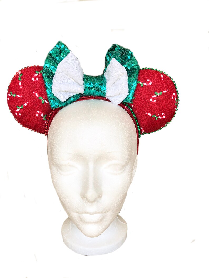 Merry Christmas Ears. Disney Christmas Ears. Christmas Sequins | Etsy
