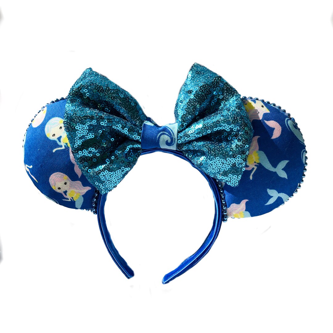 Mermaid Ears Cute Mermaids Blue Mermaid Ears Disney Ears - Etsy