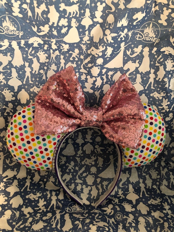 Polka Dot Ears. Light up mickey ears. LED ears. Minnie ears. | Etsy