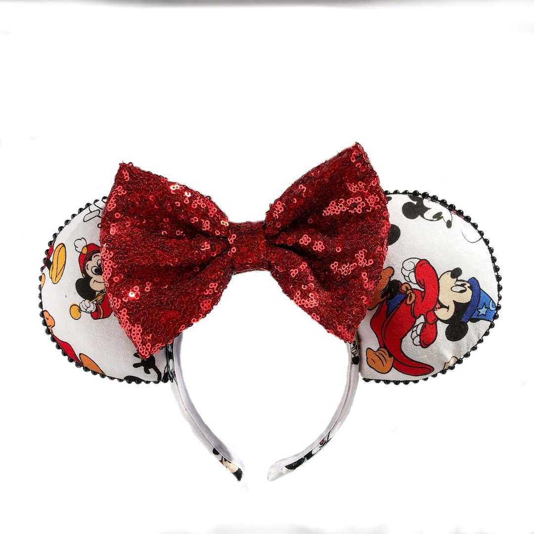 Mickey Mouse Ears Disney Ears Sequins Ears free Shipping Minnie Mouse ...