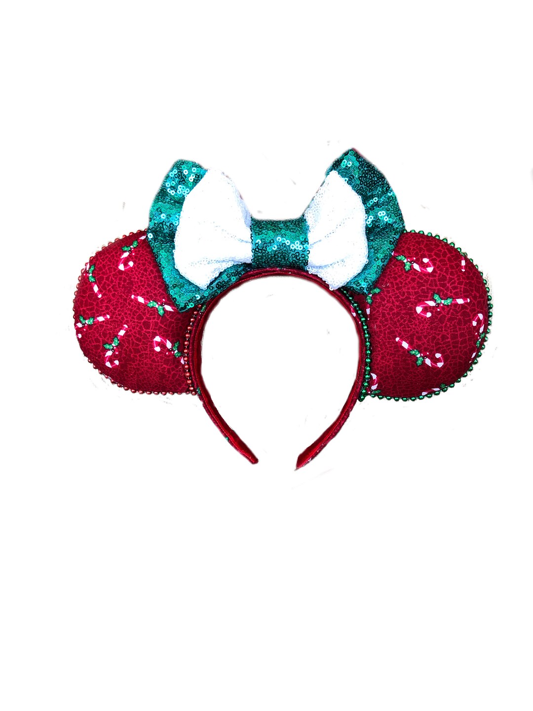 Merry Christmas Ears. Disney Christmas Ears. Christmas Sequins - Etsy