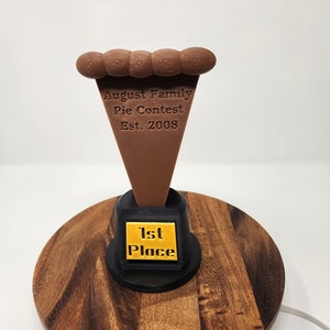 Pie Eating Contest Trophy: Customizable Award - Etsy