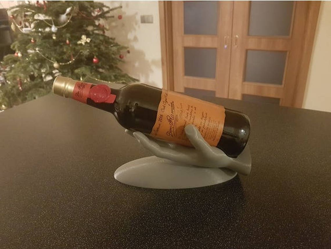 Wine Bottle Display Hand / Wine Bottle Holder / Wine Rack / - Etsy