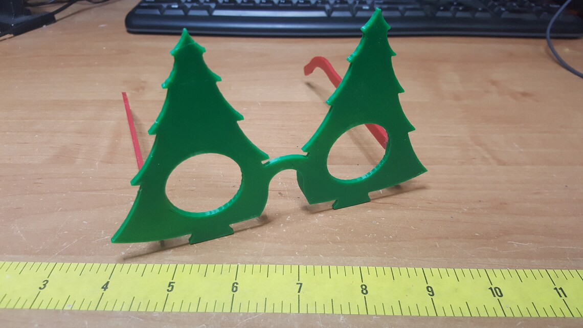 Christmas Tree Glasses / 3D Printed - Etsy