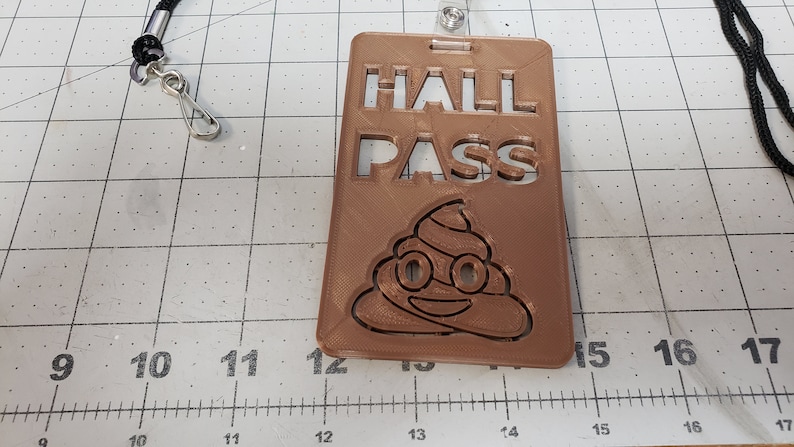 Hall Pass / Bathroom Pass / Gift for Teacher / Back to School / Poop ...