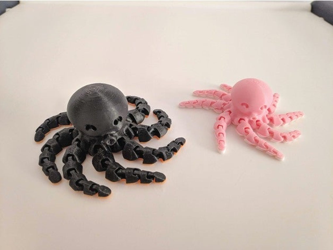 Cute Mini Octopus / 3D Printed | Etsy