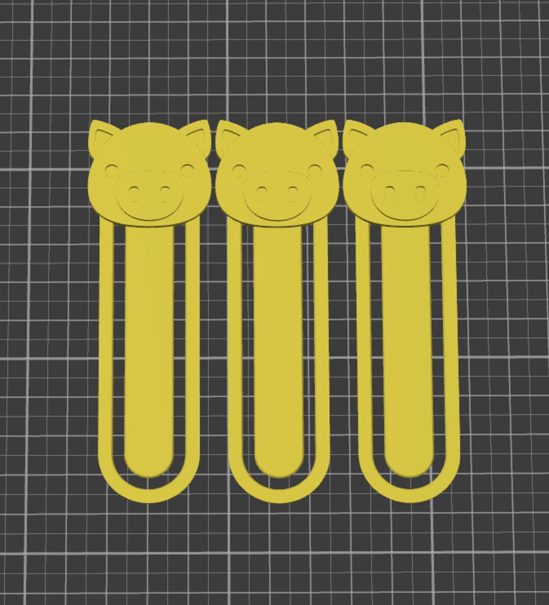 Pig Bookmark 3 Pack - Etsy