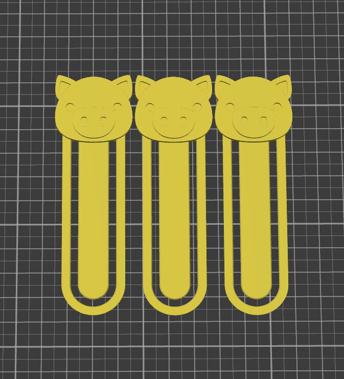 Pig Bookmark 3 Pack - Etsy