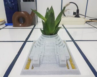 Aztec Temple Plant Pot 3D Printed Planter - Etsy
