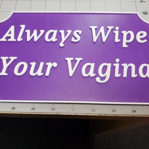 Funny Bathroom Sign / Inappropriate Signs / Potty Training Humor ...