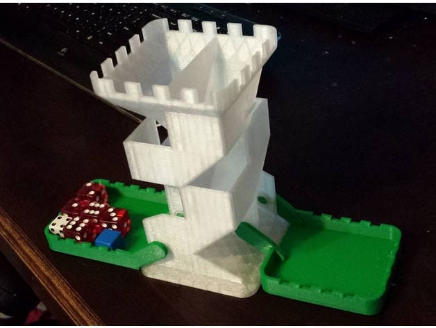 Folding Dice Tower / Dice Tower / Dice Roller / Dice Masters / | Etsy