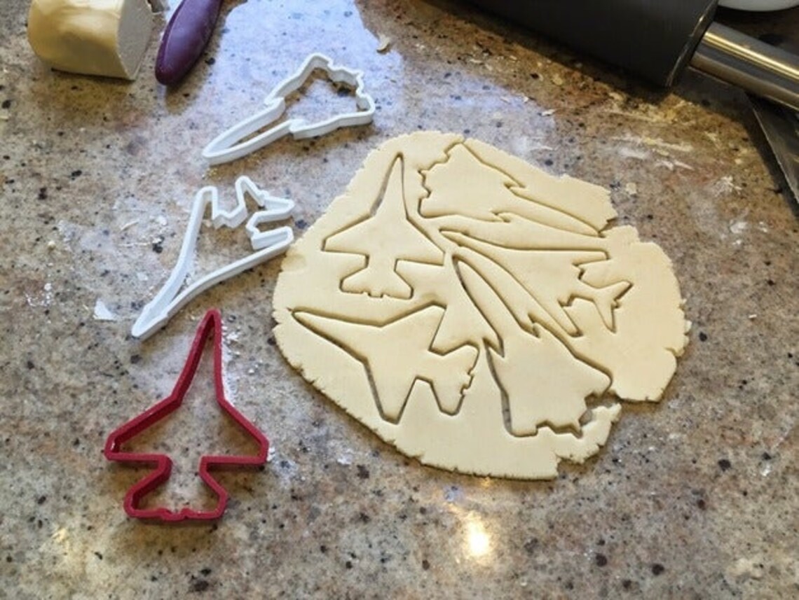 Jet Cookie Cutter Set of 4 B1 / F16 / SR71 / B2 - Etsy