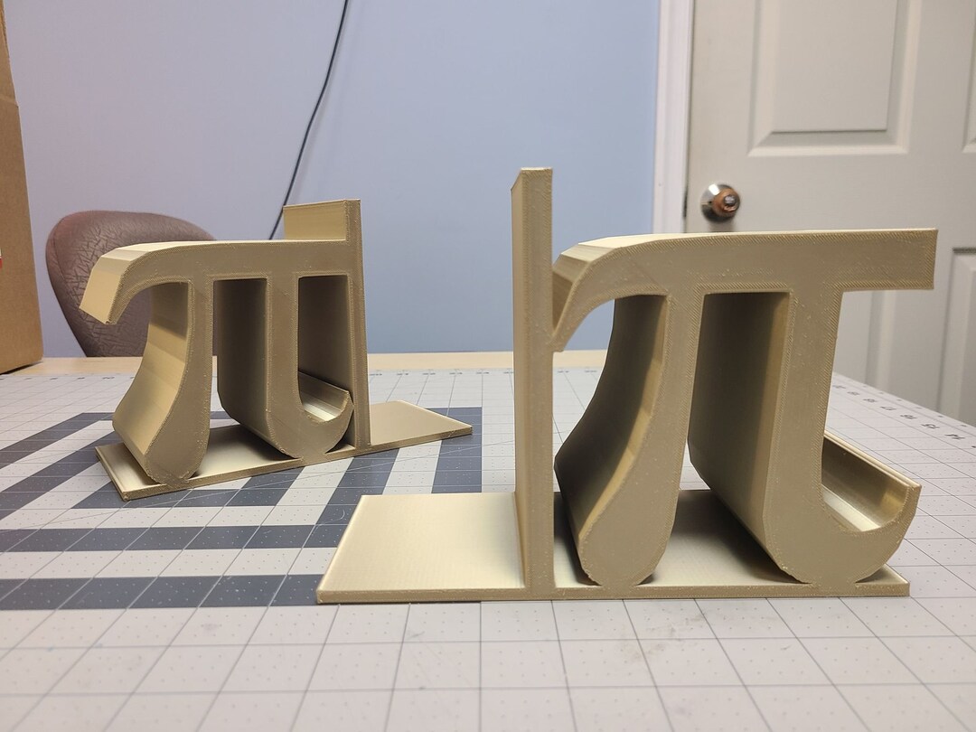 Pi Symbol Bookend Set / Bookends / Character Bookends / Symbols / Book ...