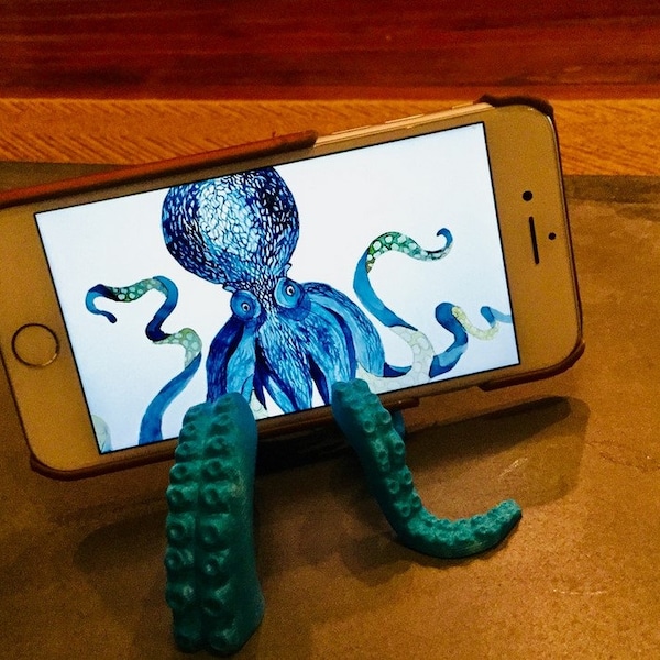 Red Phone Stand - Etsy