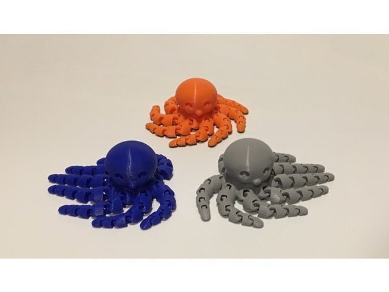 Cute Mini Octopus / 3D Printed | Etsy