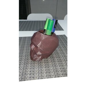 Skull Pen Holder / Makeup Brush Holder / Human Skull / Skull Replica ...