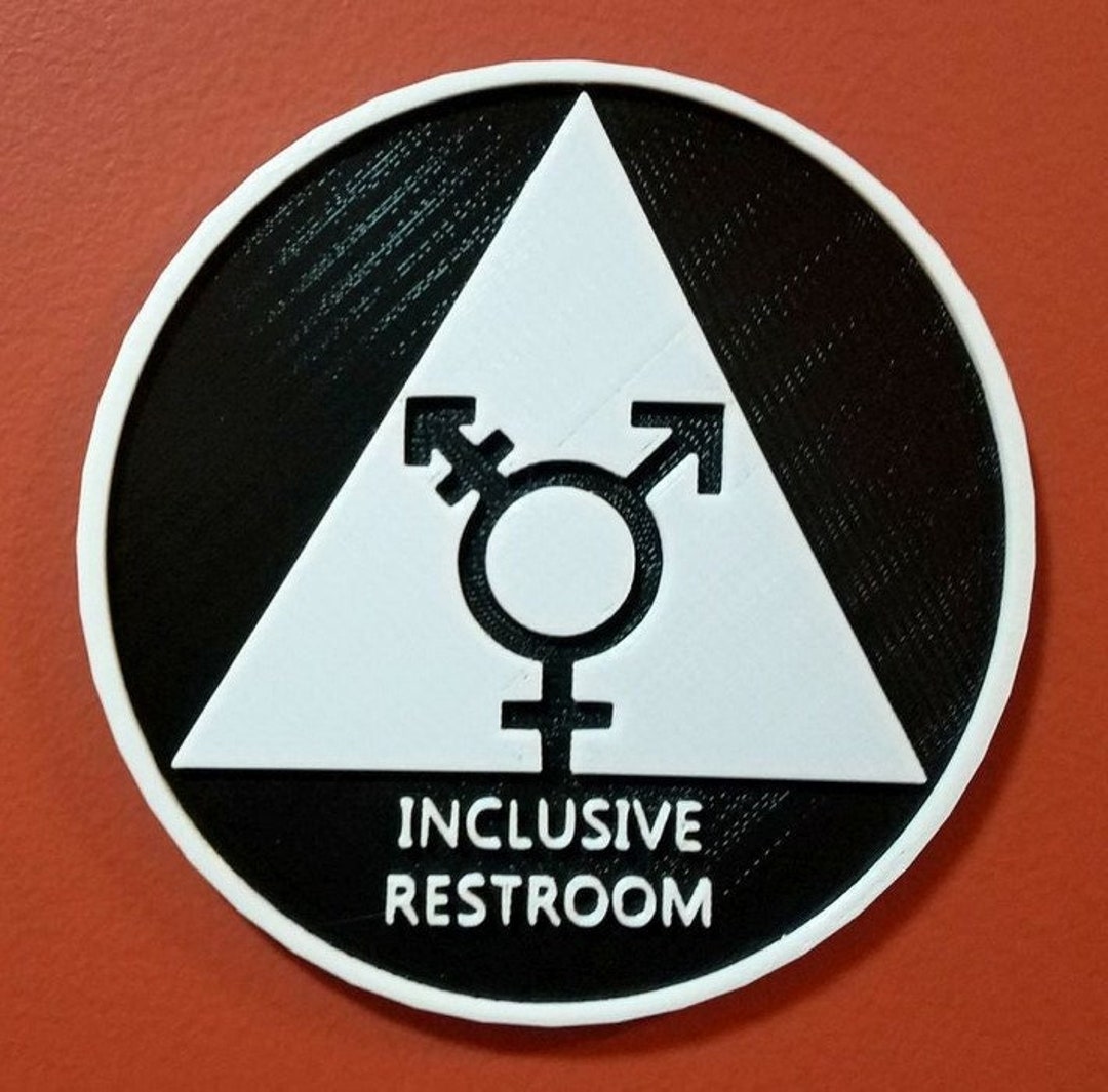 Inclusive Restroom Sign - Etsy