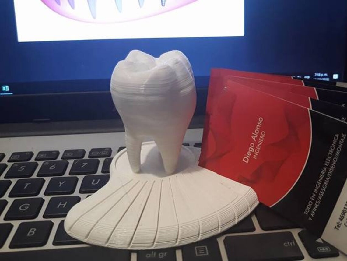 Tooth Business Card Dispenser / Dentist Business Card / Dental | Etsy