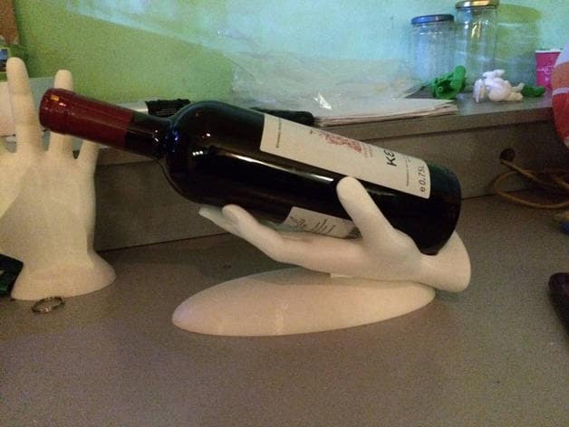 Wine Bottle Display Hand / Wine Bottle Holder / Wine Rack / - Etsy