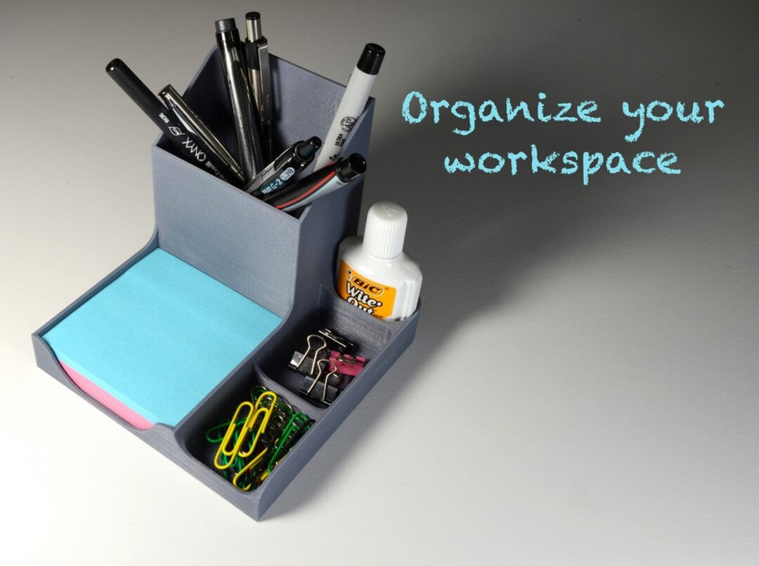 Pen & Post-it Desk Organizer: Office Supply Caddy - Etsy