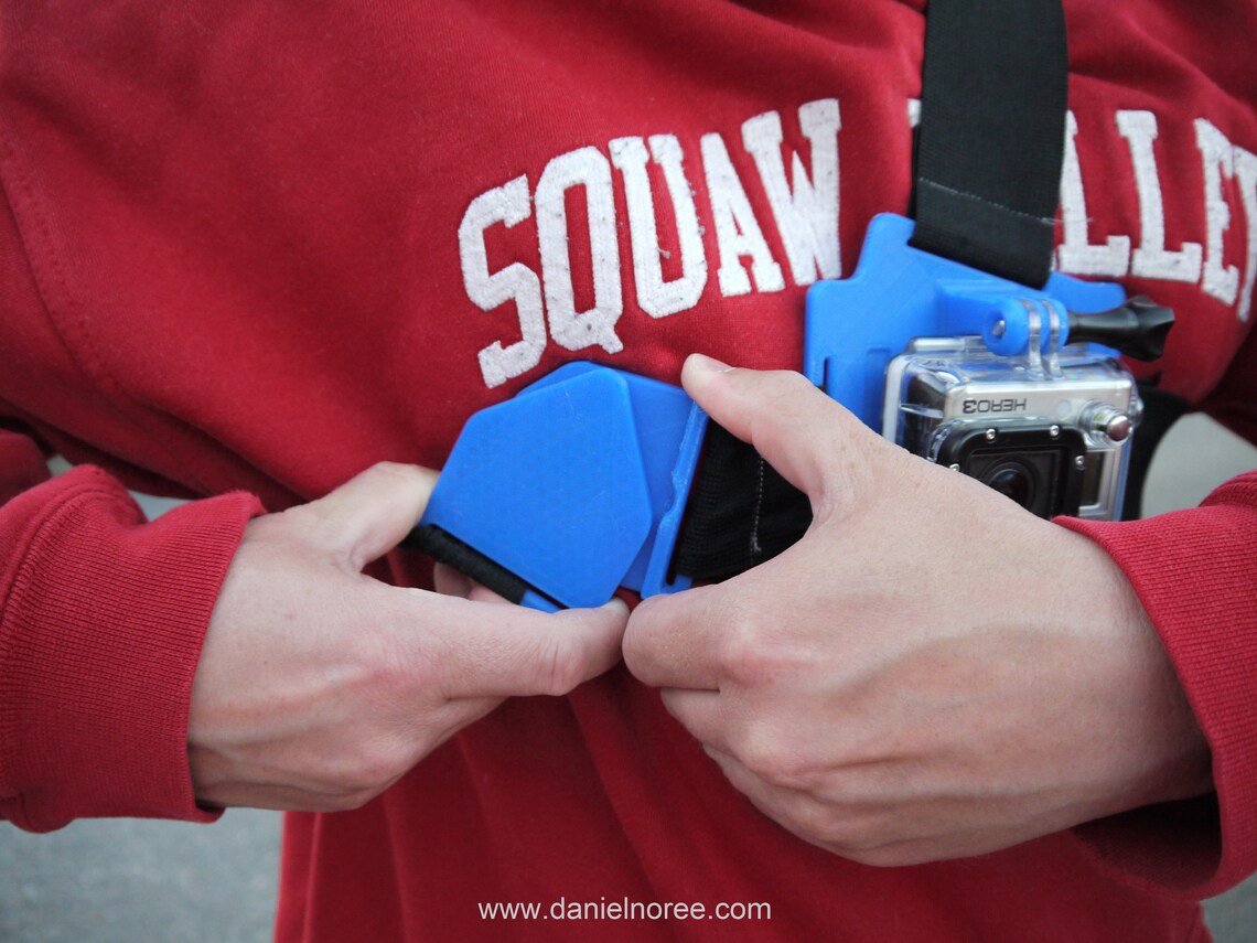 Gopro Chest Mount / Action Cam Body Harness / 3d Printed - Etsy