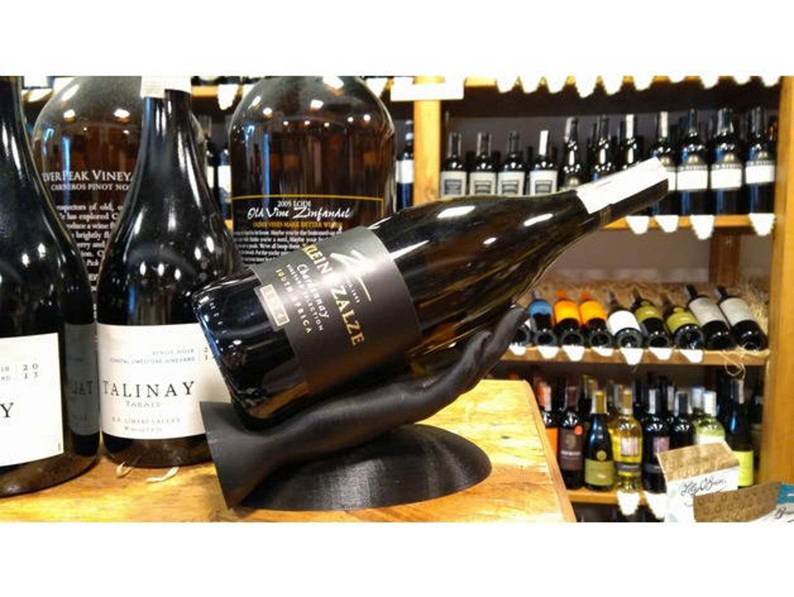 Wine Bottle Display Hand / Wine Bottle Holder / Wine Rack / - Etsy