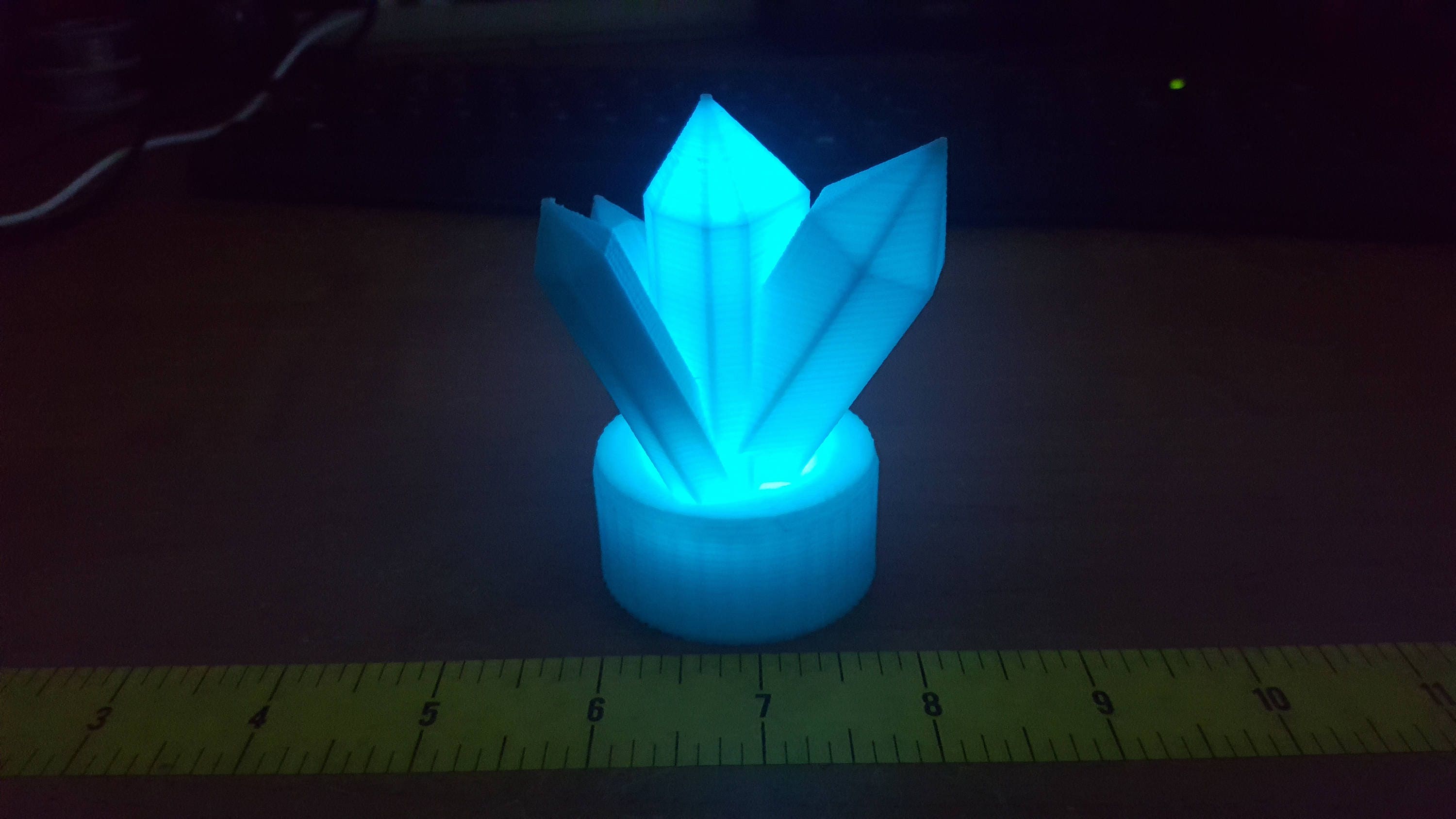 Waterproof Glowing crystal light / 3D Printed | Etsy
