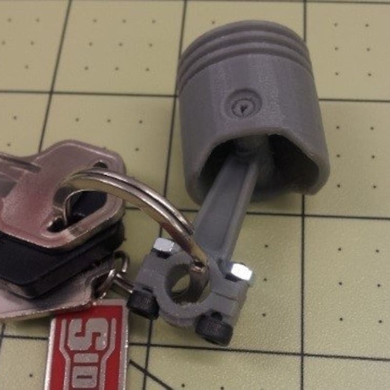 Engine Piston Keychain - Etsy