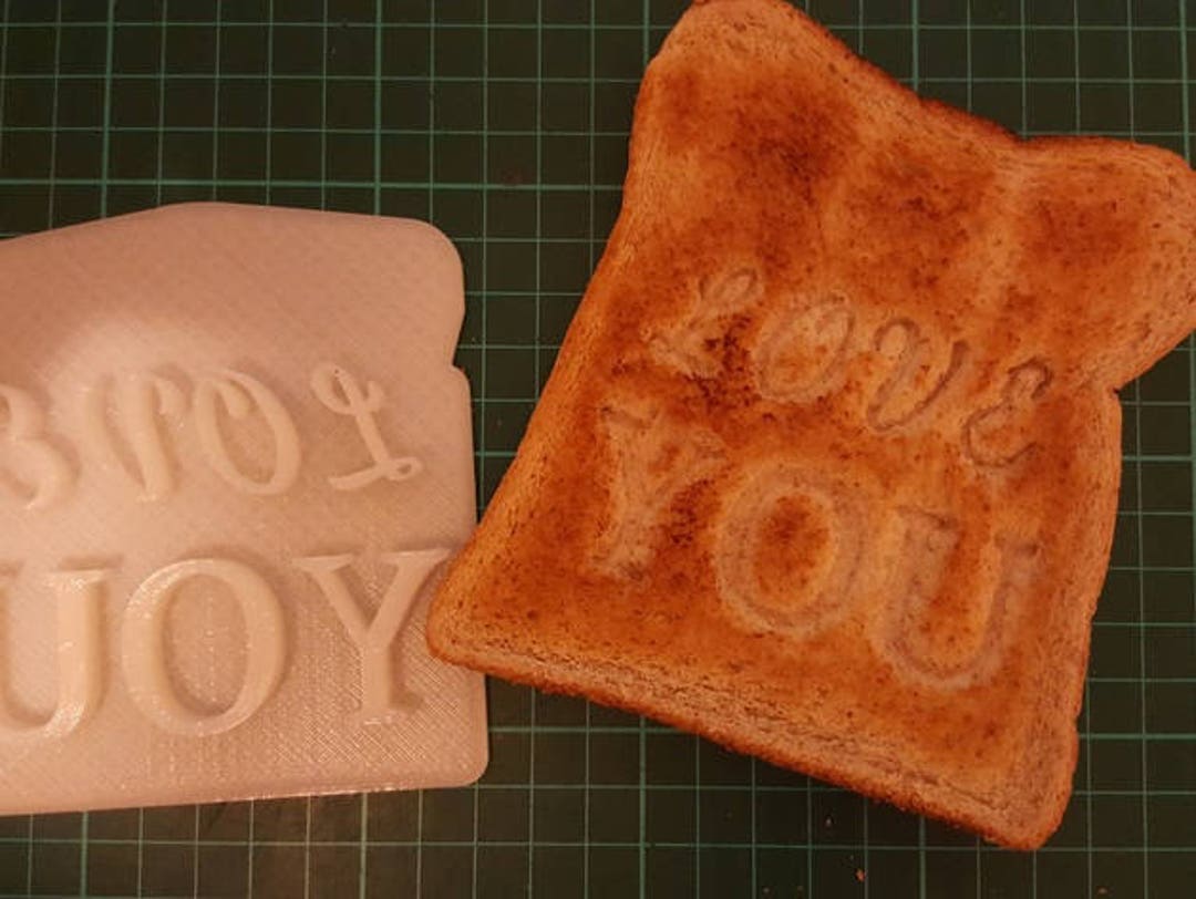 Love You Toast Stamp / Valentines Day / Mother's Day Toast Stamp / Mom ...