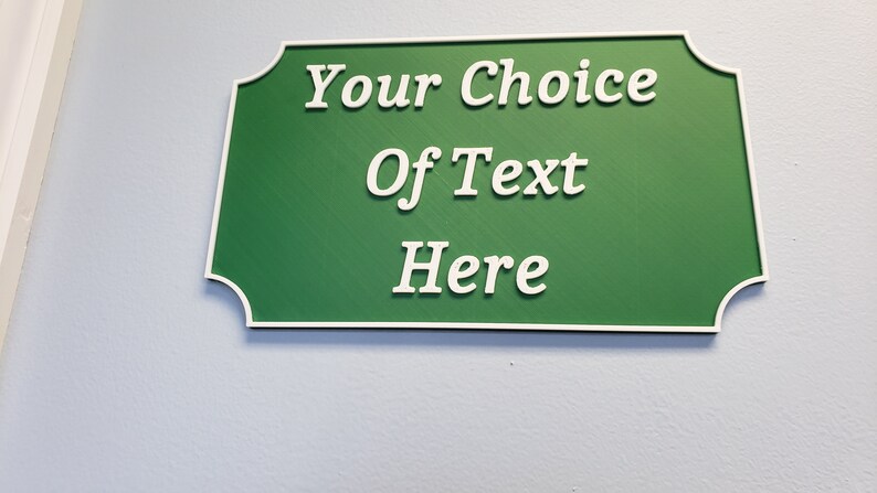 Customizable 3D Printed Sign / Your Text Here / Funny Sign / - Etsy