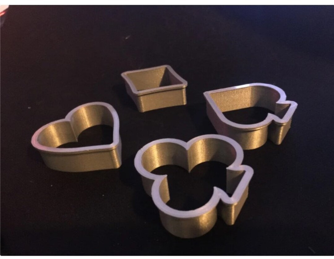 Suit of Cards Cookie Cutters: Poker Night Baking, Set of 4 - Etsy
