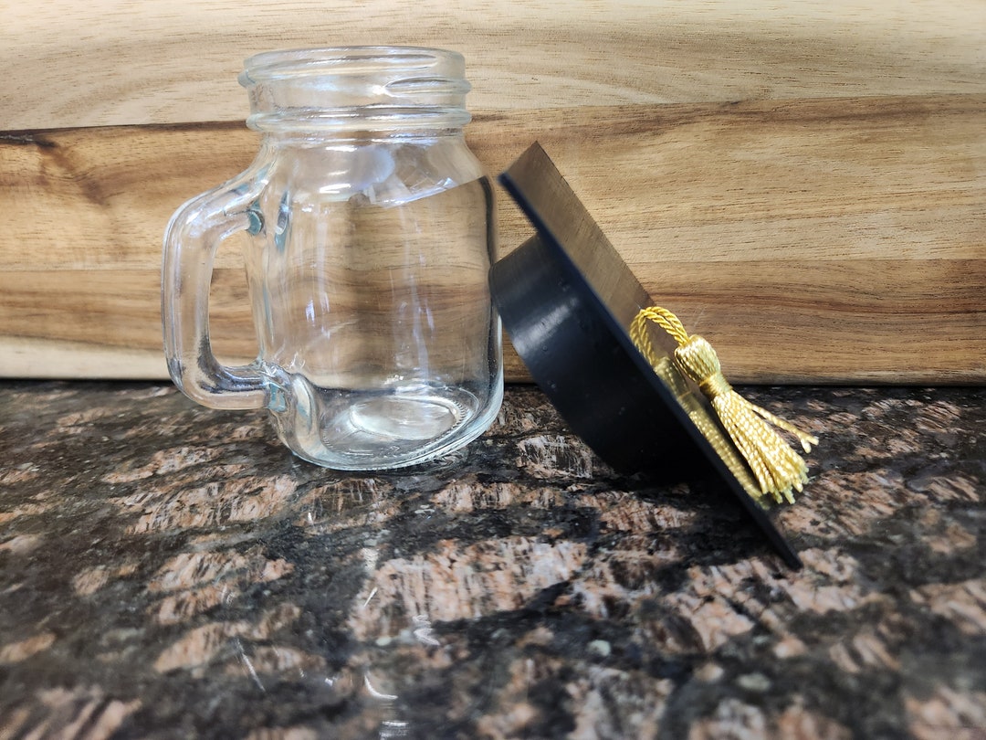 Graduation Cap for Mini Mason Jars / Lid / 3D Printed - Etsy