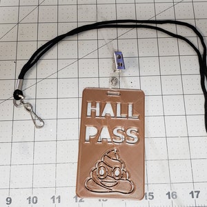 Hall Pass / Bathroom Pass / Gift for Teacher / Back to School / Poop ...