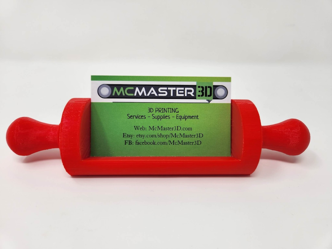 Rolling Pin Business Card Holder - Etsy