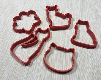 Cat Cookie Cutter / Curled up Cat / Kitty / Kitten / Cute / - Etsy