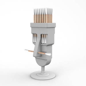 Q-tips Holder Head Shaped Holder for Qtips / 3D Printed - Etsy