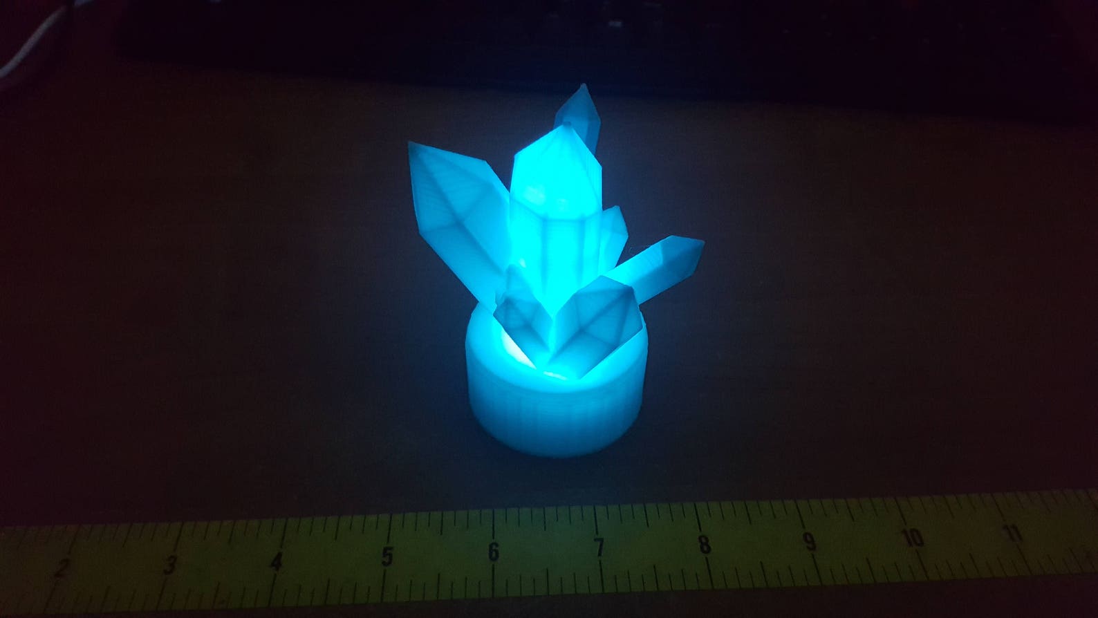 Waterproof Glowing crystal light / 3D Printed | Etsy