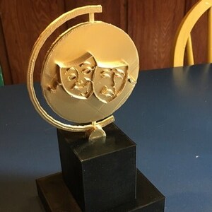 3D Printed Theater Award: Comedy & Tragedy Masks - Etsy
