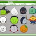 A Collection of Halloween Monster Smiley Face Clip Art Halloween Clip ...
