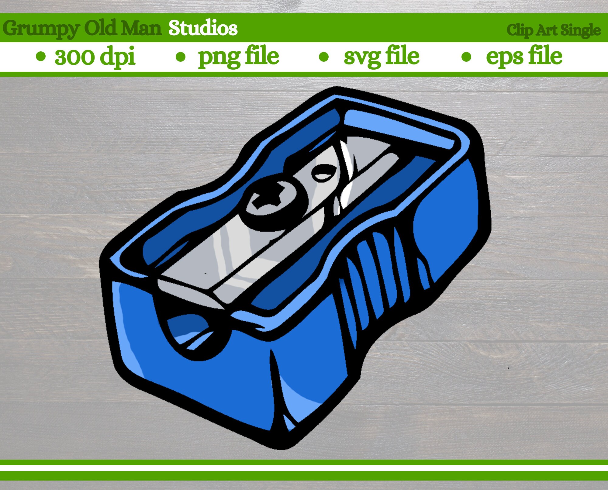 Blue Pencil Sharpener Clip Art School Suppliers Clip Art Svg File Png ...