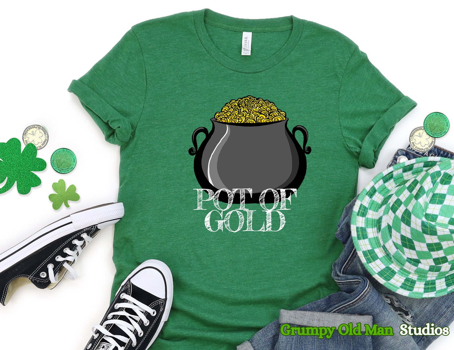 Pot of Gold Clip Art | Saint Patrick's Day Clipart | Png File | Svg ...