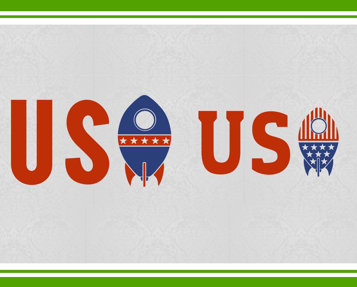 Usa Rocket Svg 4th of July Clip Art Space Rocket Png - Etsy