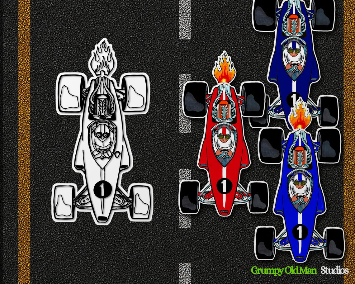 Race Car Digital Stamps Hand Drawn Stamps for Digital - Etsy