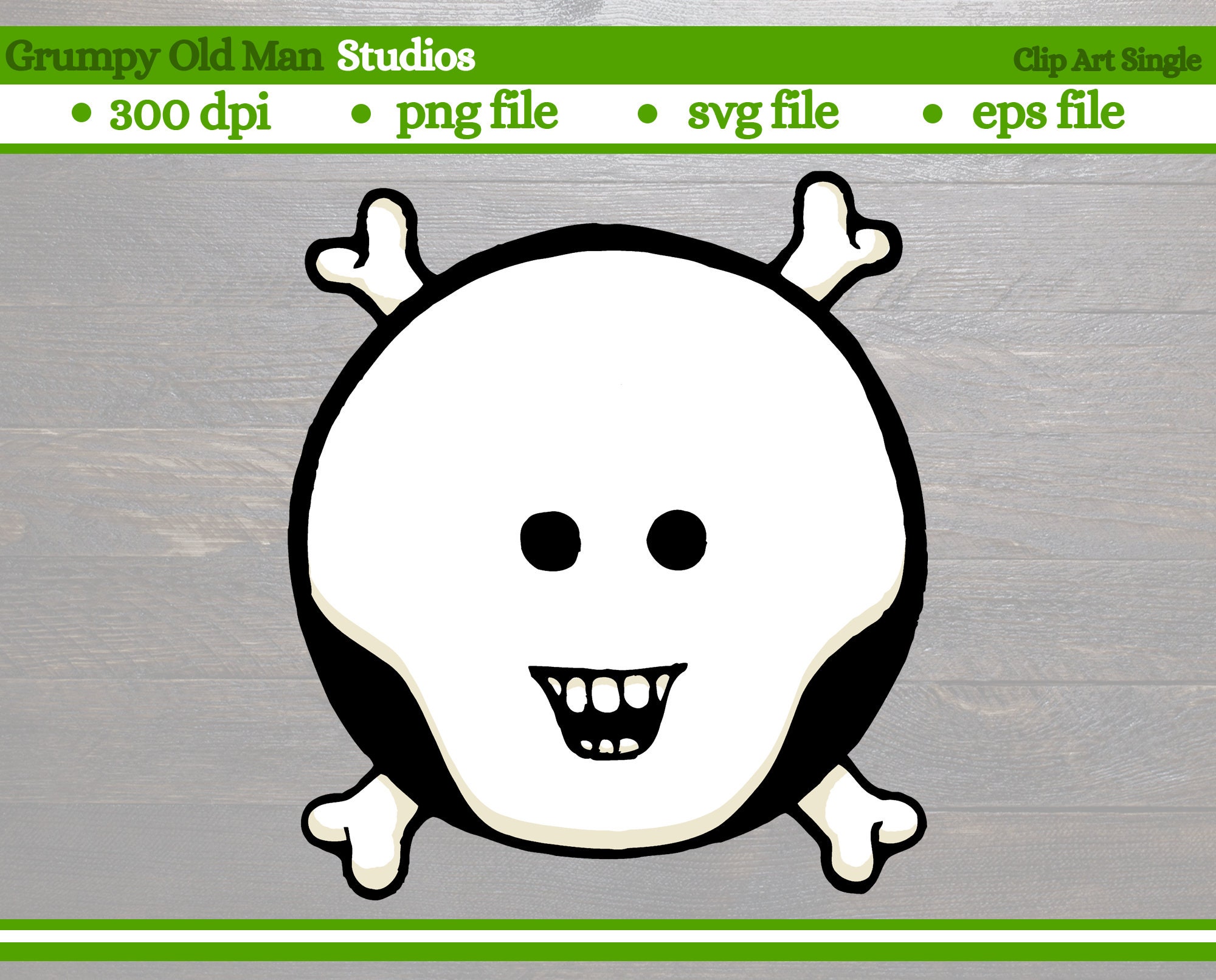 Smiley Face Skeleton Clip Art Halloween Clip Art Svg File - Etsy