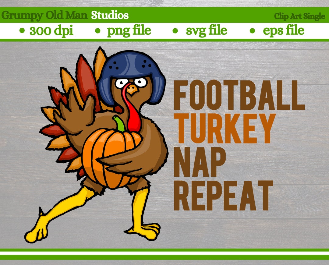 Funny Cartoon Turkey Football Player Clip Art | Football Turkey Nap ...