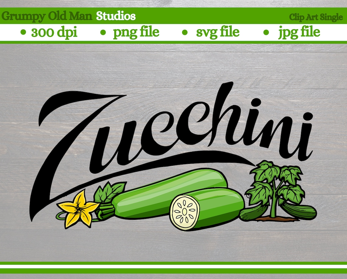 Zucchini Clip Art Vegetable Clip Art Garden Plant Label Zucchini Garden ...